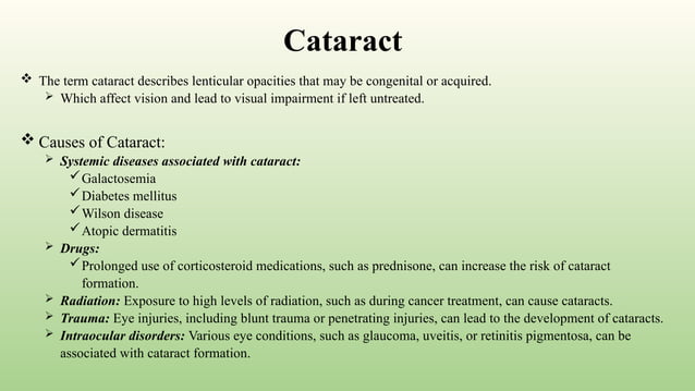 The Eye is full of pathological diseases. | PPT