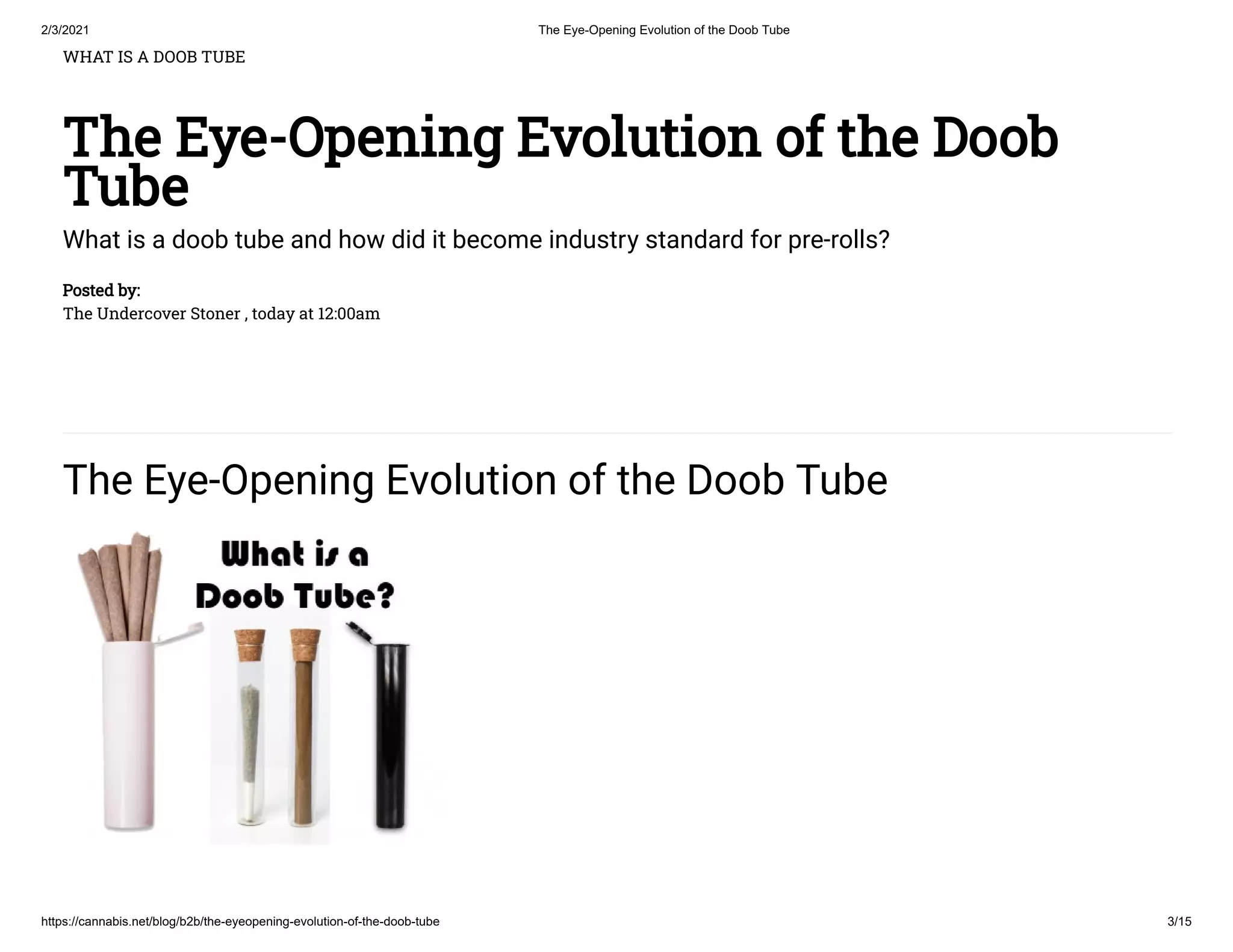 What is a Doob Tube? | PPT