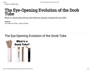 What is a Doob Tube? | PPT