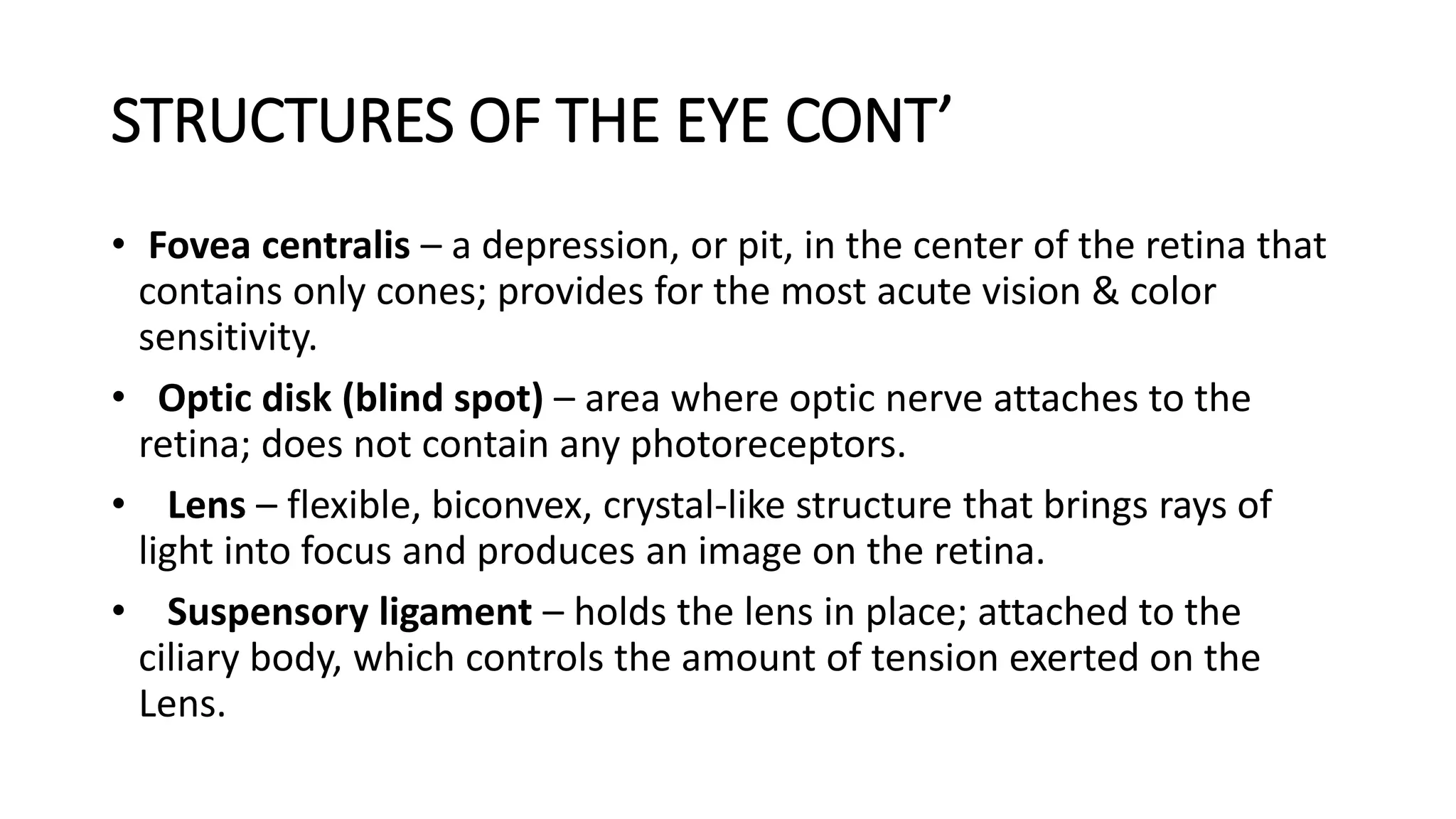 The eye (sense of sight organ) | PDF