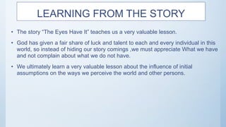 The eyes have it..pptx | Rail Travel | Travel Type