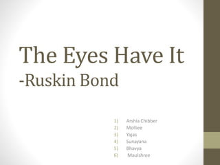 The eyes have it english | PPTX