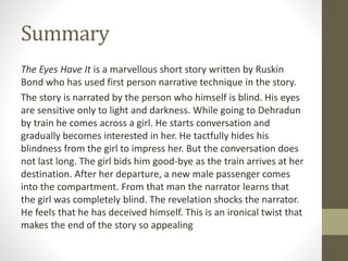 The eyes have it english | PPT