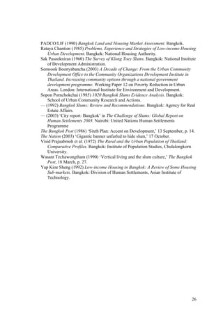 The Eyesore in the City of Angels: Slums in Bangkok | PDF