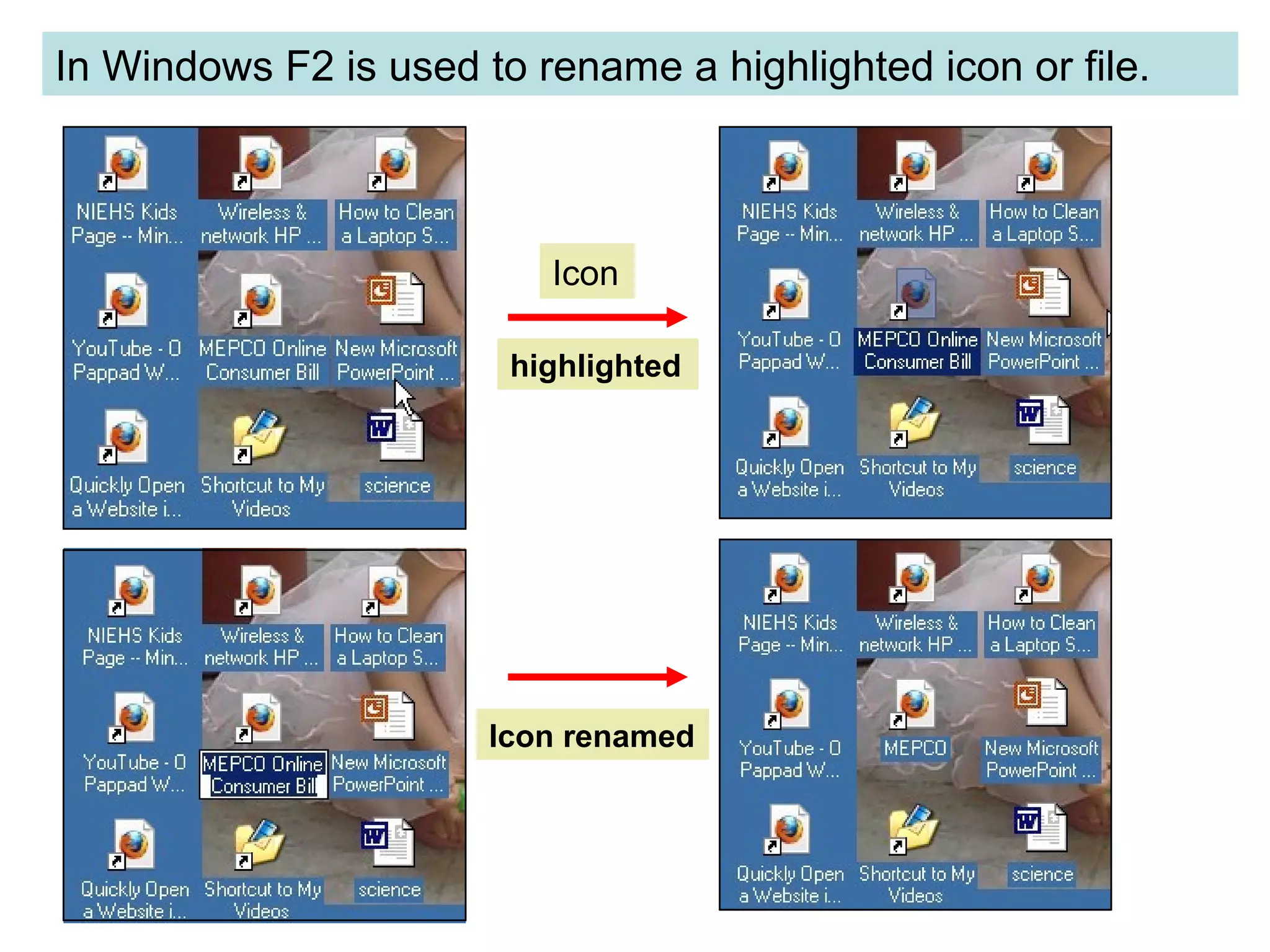 The f1 to f12 keys | PPS