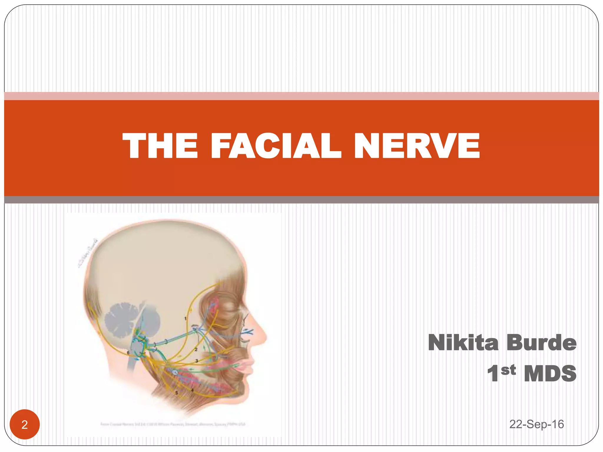 The facial nerve | PPTX