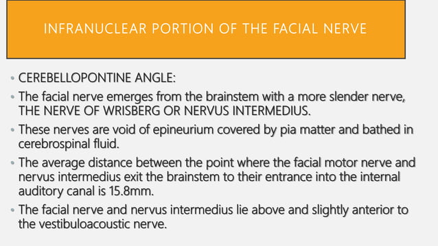 The facial nerve | PPTX