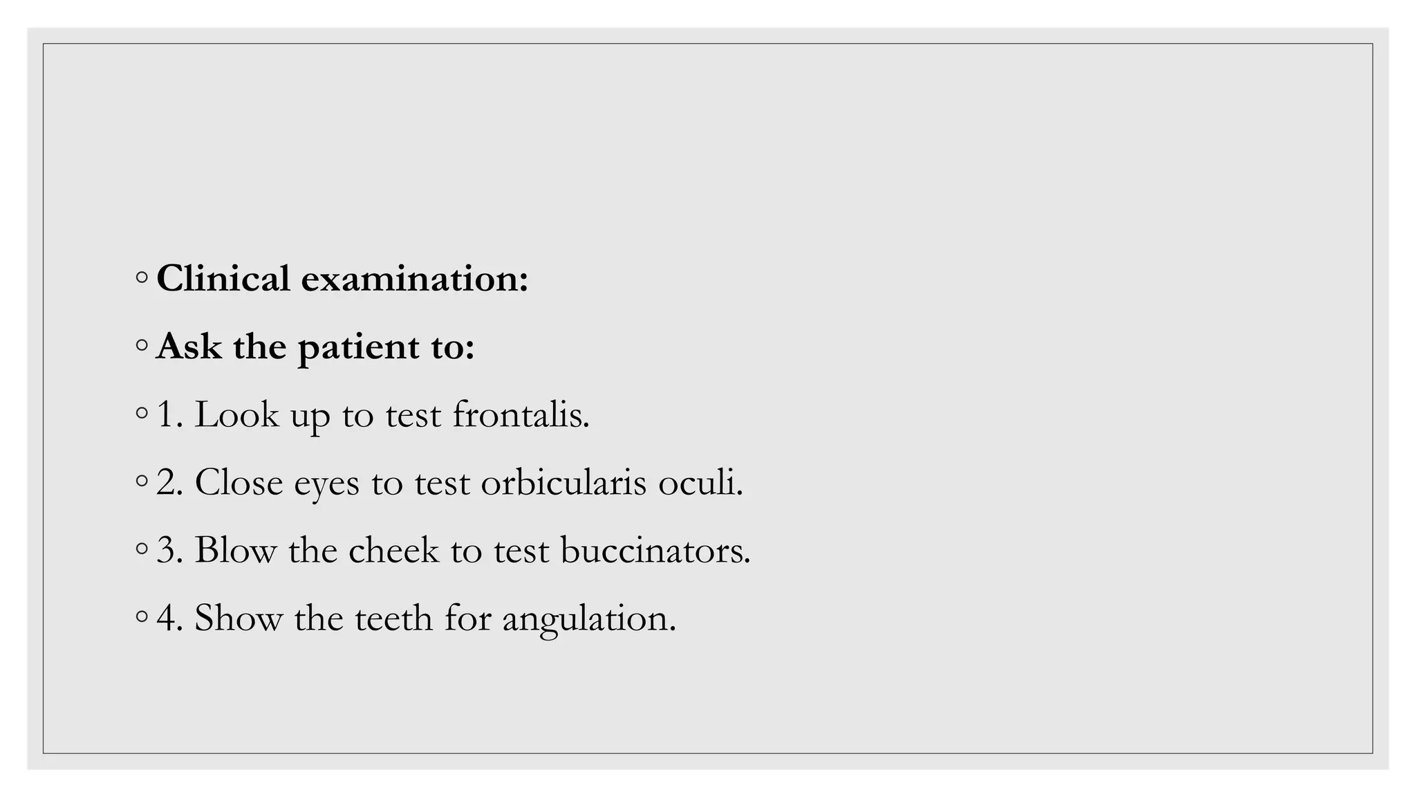 The facial nerve- anatomy and clinical examination | PPTX