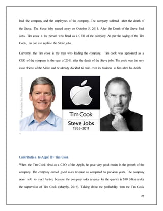 The factors influencing the future business of apple | DOCX