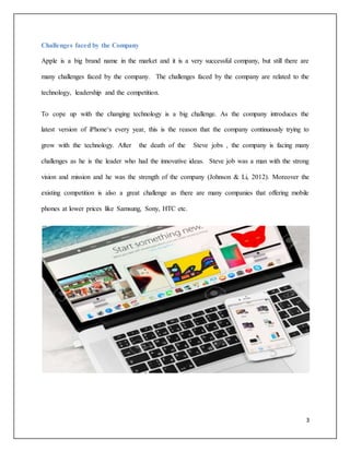 The factors influencing the future business of apple | DOCX