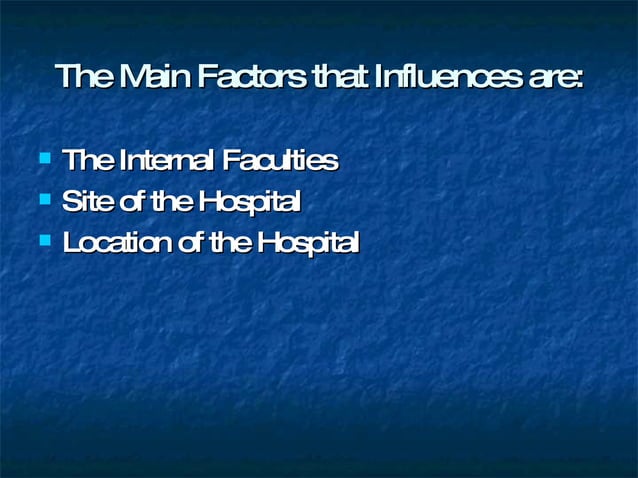 The Factors Influencing the Hospital Utilization | PPT