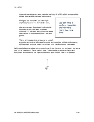 The factory case study | PDF