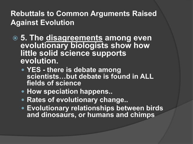 The Facts About Evolution | PPT