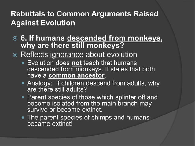 The Facts About Evolution | PPT