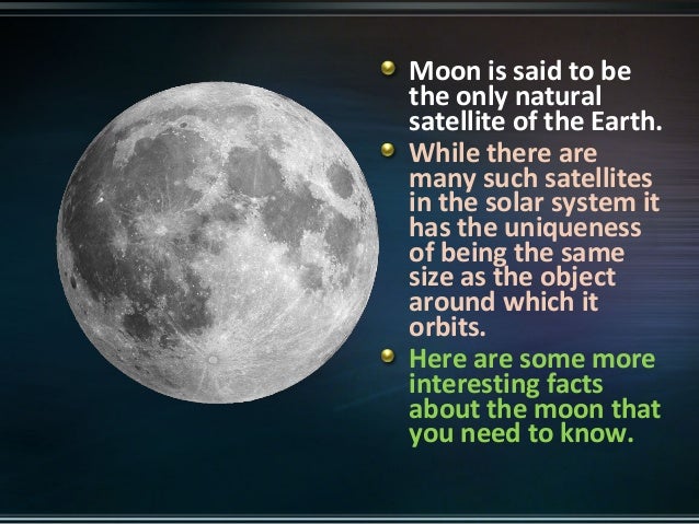 Moon Facts Interesting Facts About The Moon Space Facts
