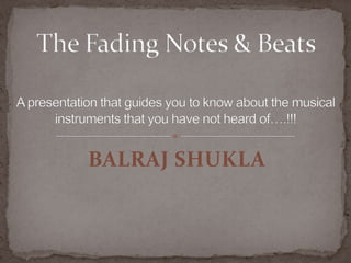 The Fading Notes & Beats | PPT