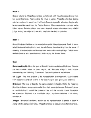 The faerie queene summary | PDF