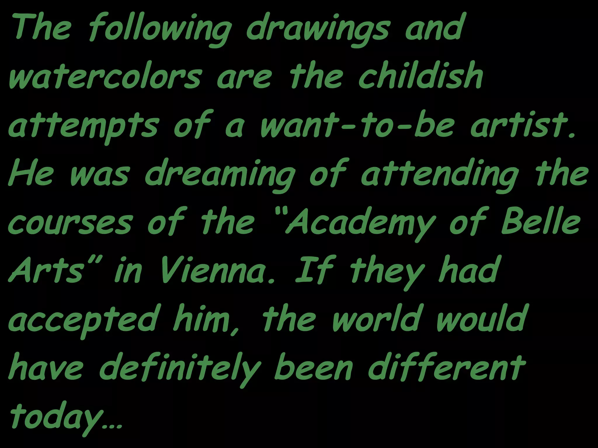The Failed Artist | PPS