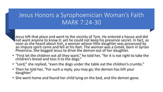 The faith of a canaanite woman | PPTX