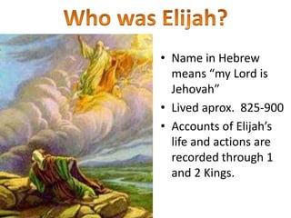 The Faith of Elijah | PPT