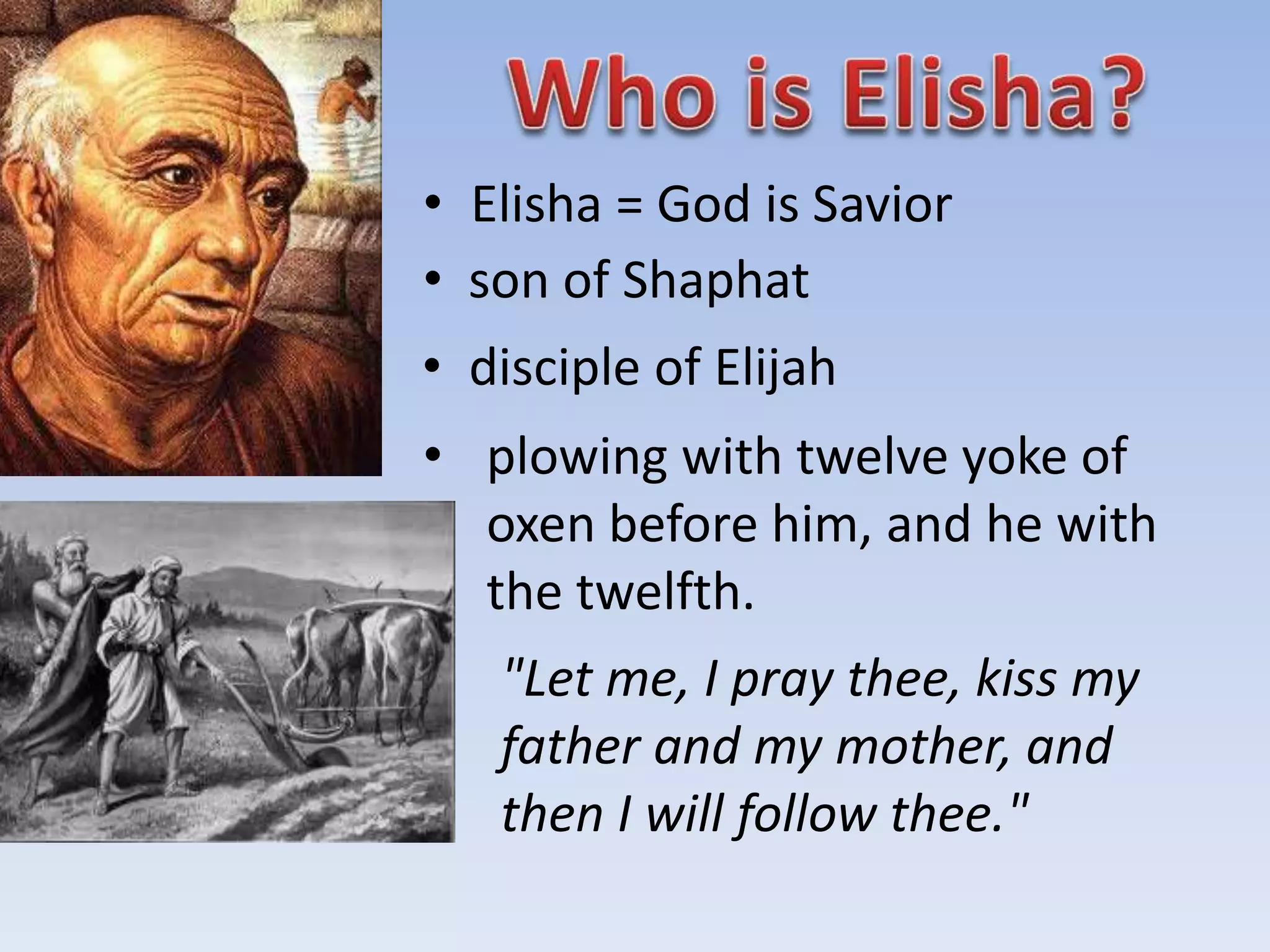 The Faith of Elisha | PPTX