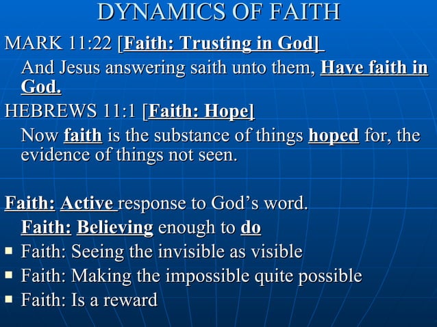 The Faith Of Jesus Christ | PPT