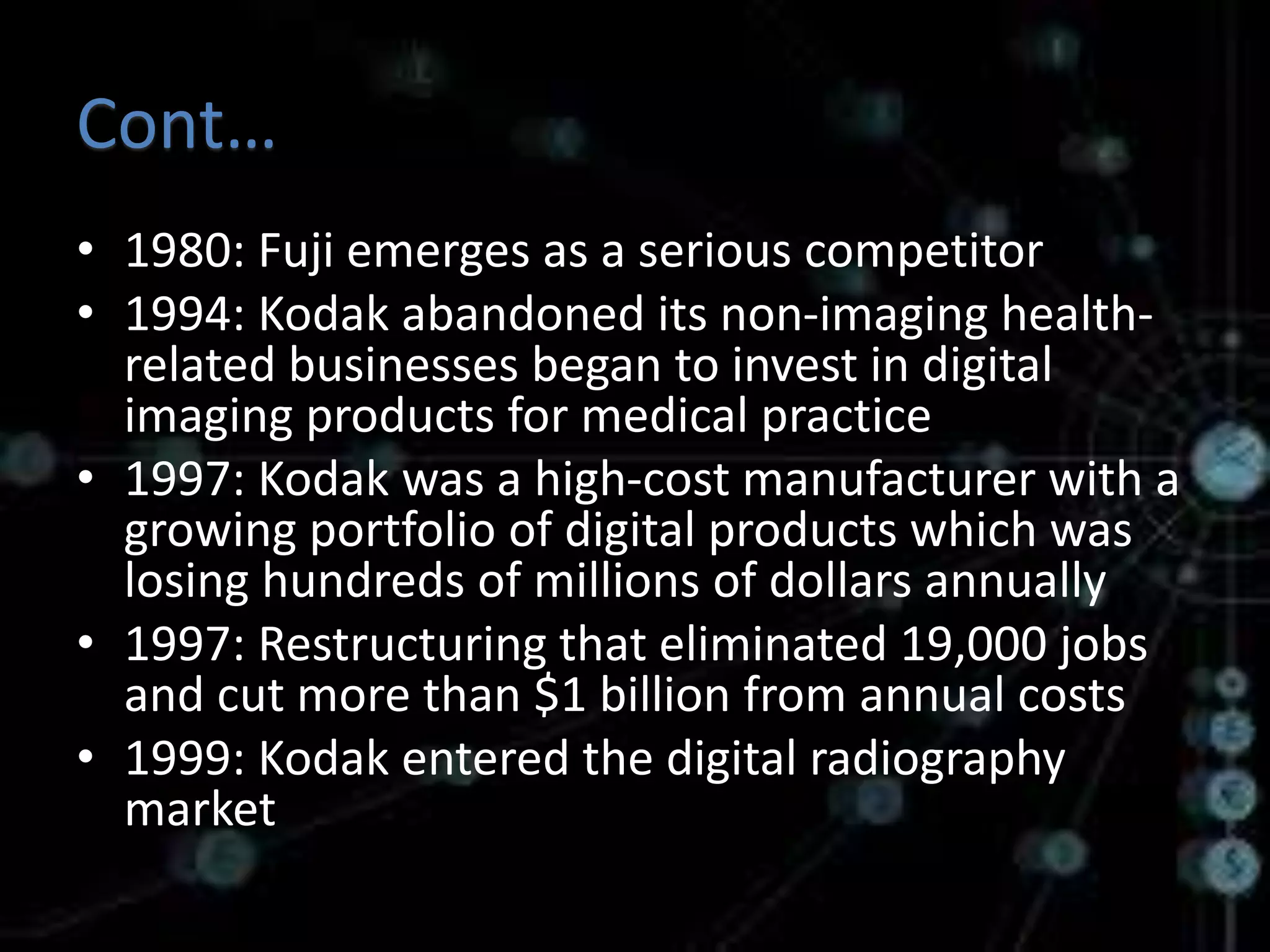 The Fall of Kodak- A tale of disruptive technology and bad business | PPTX