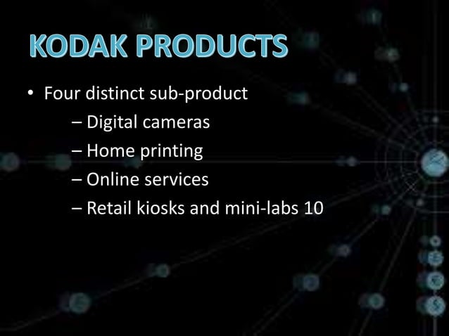 The Fall of Kodak- A tale of disruptive technology and bad business | PPTX