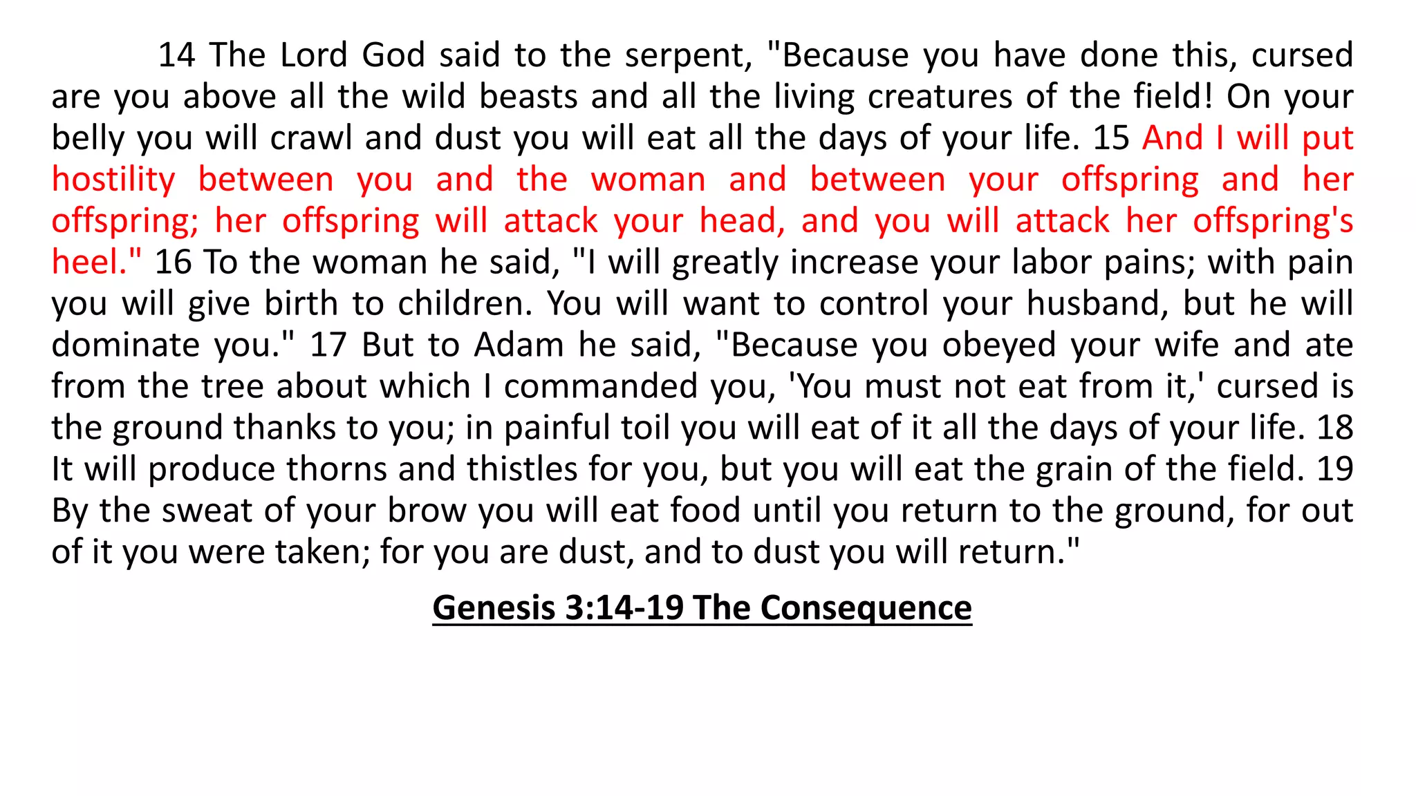 The Fall of Man | PPTX