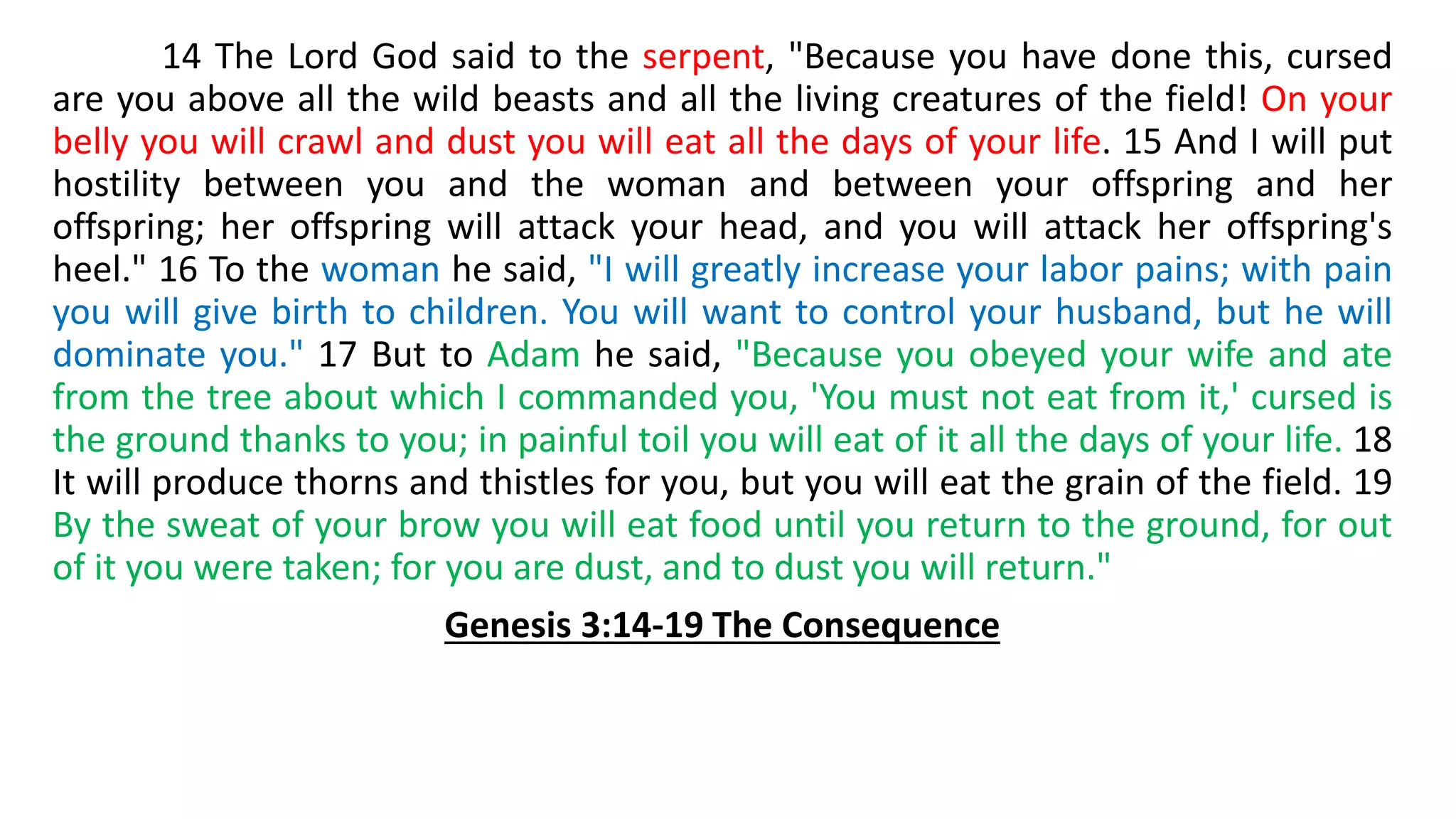 The Fall of Man | PPTX