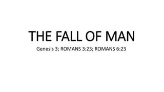 The Fall of Man | PPTX