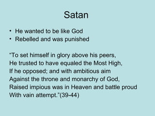 The Fall of Satan | PPT