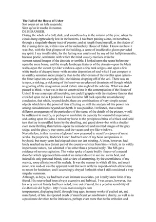 The fall of the house of usher | PDF