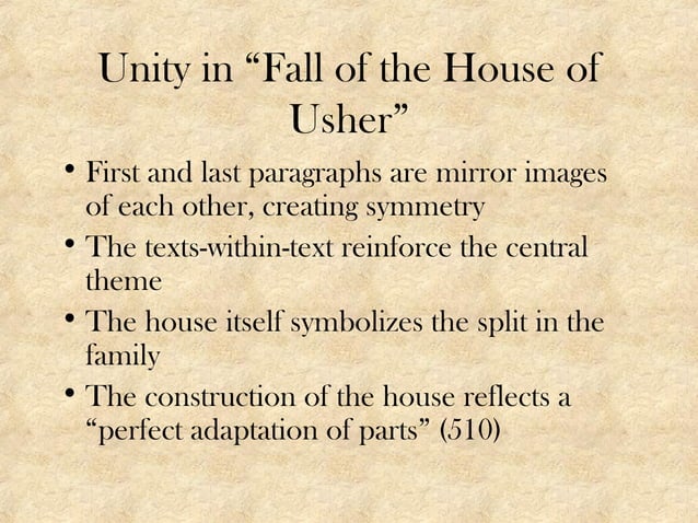 The fall of the house of ushers | PPT | Poetry | Books and Literature