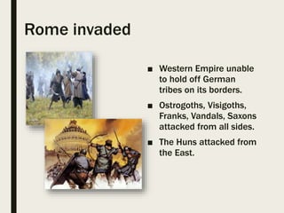 The fall of the roman empire | PPTX