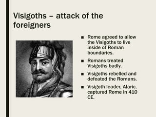 The fall of the roman empire | PPTX