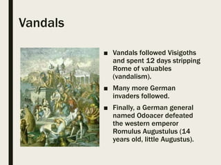 The fall of the roman empire | PPTX