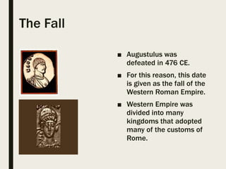 The fall of the roman empire | PPTX