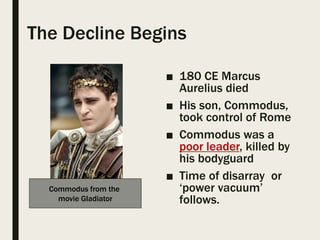 The fall of the roman empire | PPTX