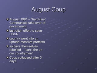 The fall of the soviet union | PPT