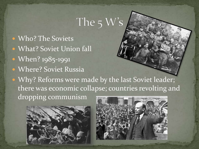 The Fall of the Soviet Union 7th Period | PPT