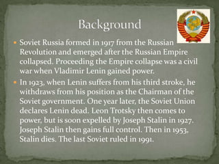 The Fall of the Soviet Union 7th Period | PPT