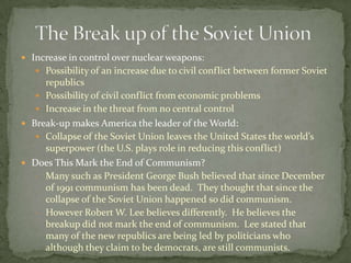 The Fall of the Soviet Union 7th Period | PPT
