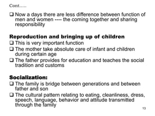 Family its role functions and responsibilities | PPTX