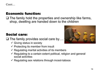 Family its role functions and responsibilities | PPTX