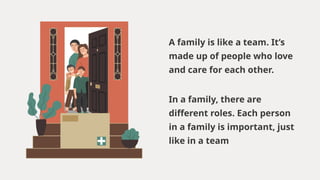 The Family Community Education Presentation In Colorful Illustrative ...