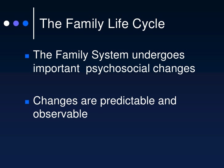 The Family Life Cycle