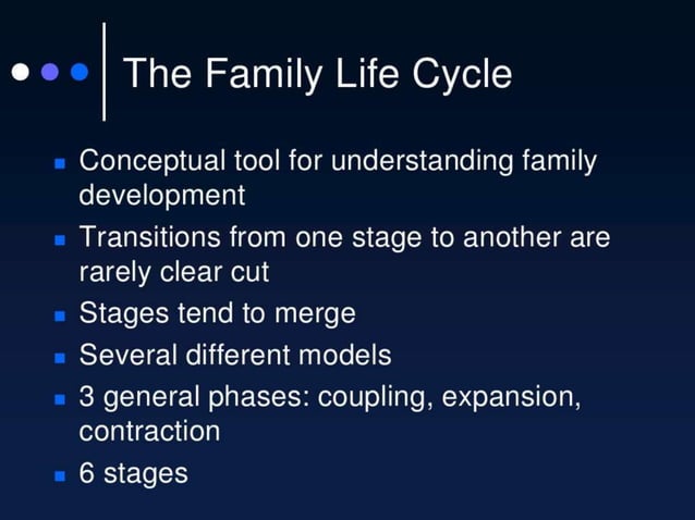 The family life cycle | PPTX