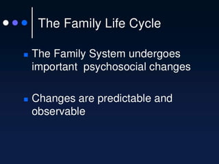 The family life cycle | PPTX
