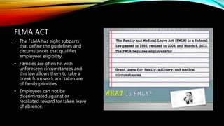 The family medical leave act (flma) | PPTX